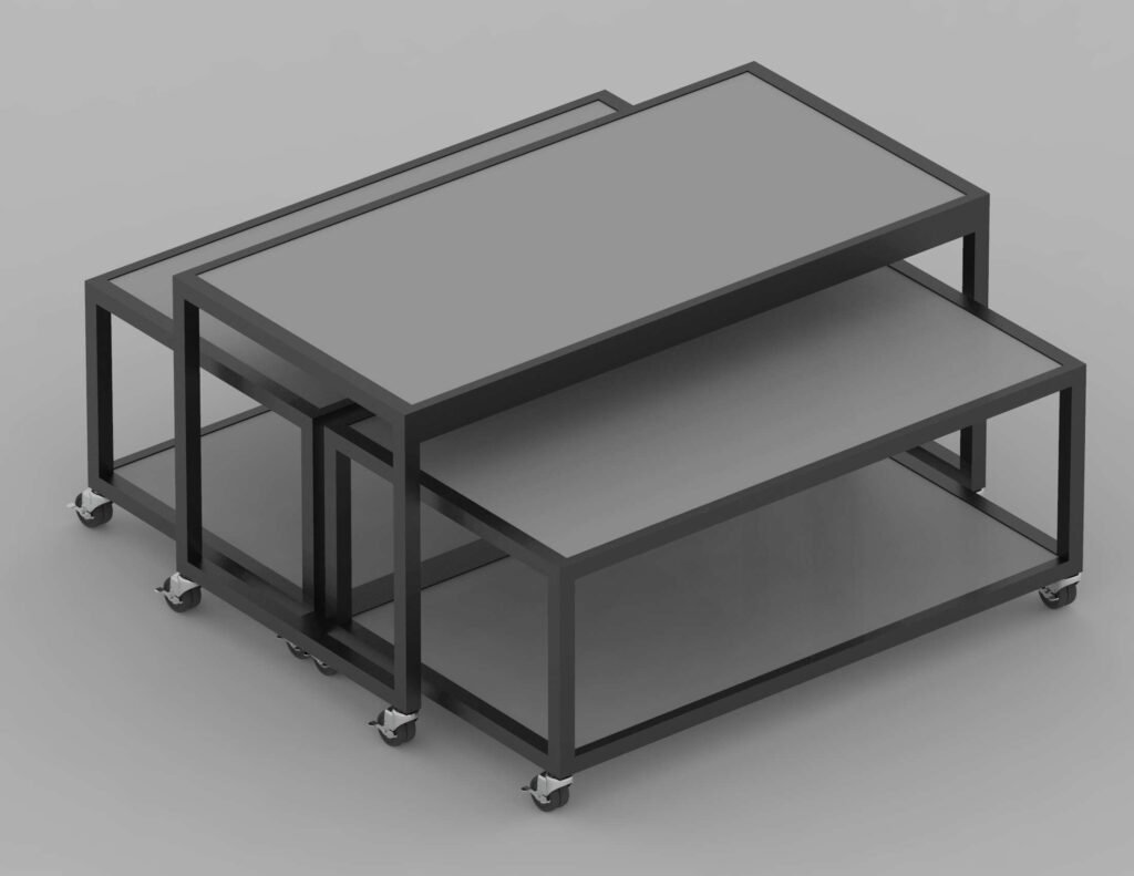 Nesting Tables for Retail Displays | T-Line System